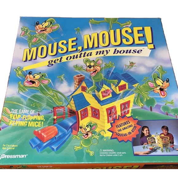 Pressman | Games | 994 Mouse Mouse Get Outta My House Flying Mice ...